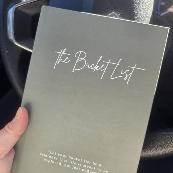 Bucket List Journal Custom Bucket List Book First Anniversary Gift for ...