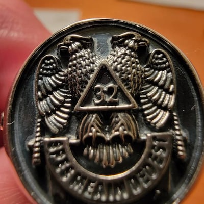 Masonic Ring AF AM Silver 925 Freemason Mason Masonry Jewelry Gift 24k ...