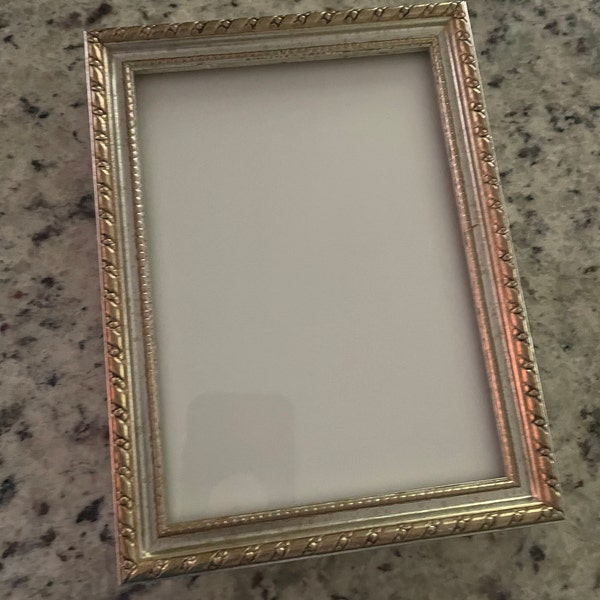Silver and Gold Picture Frame, Small Rope Frame - Etsy