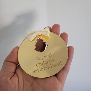 Logo Acrylic Mirror Tag 2inch 5 Cm Personalized Gift Tag - Etsy