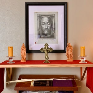 SET 1 Catholic Home Altar for Family Religious Catholic - Etsy