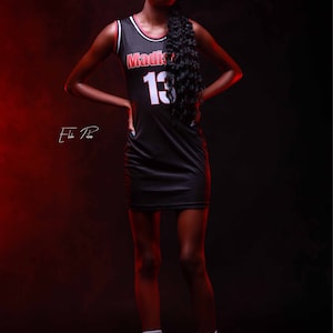 Custom Name Number Jersey Dress Women Basketball Jersey - Etsy