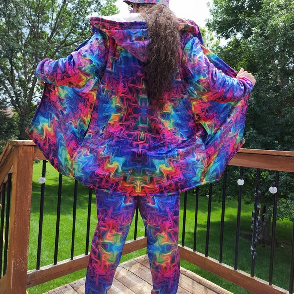 Neon Sunrise Vaporwave Retro Synthwave Snowboarding Windbreaker and Ski ...