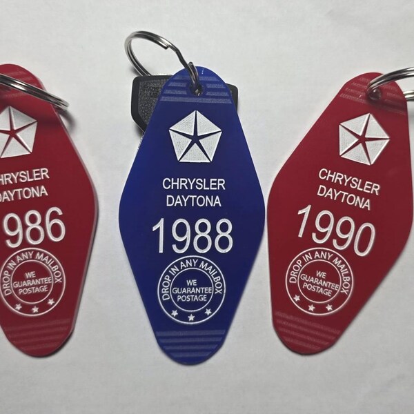 Custom Retro Motel Key Fob, YOUR CUSTOM TEXT, Custom Keychain ...