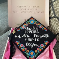 Embroidered Graduation Cap Topper | Lemon Graduation Cap Decoration ...