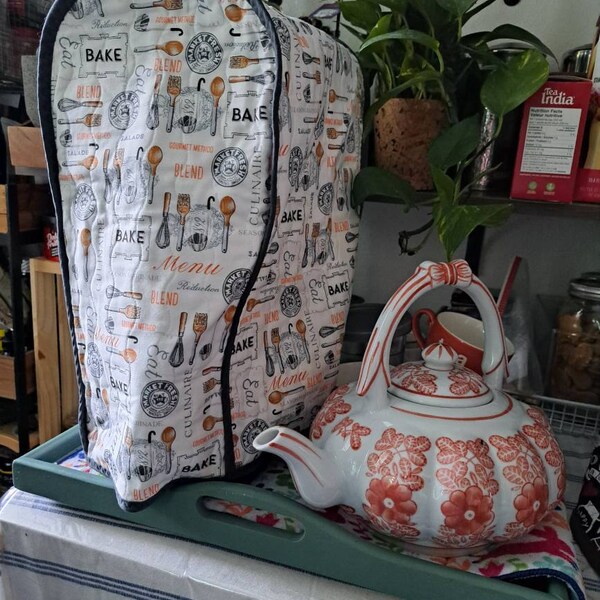 Baking Theme Kitchenaid Mixer Cover With Pockets, Quilted, Lined ...