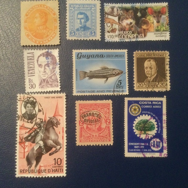 India Postage Stamp Collage Art - Etsy