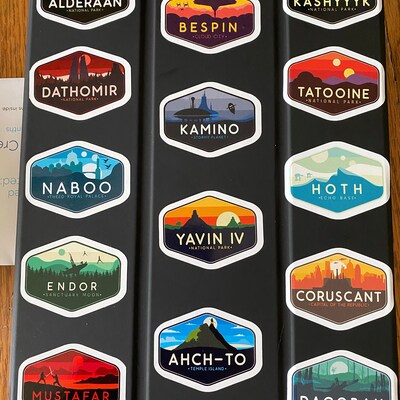 Star Wars Stickers 10/14/18pc Bundle Set, MEGA SAVER, Star Wars Planet ...