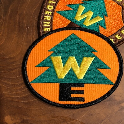 Wilderness Explorer Embroidered Patch, New Embroidered WE - Etsy