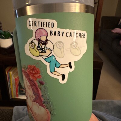 OB/GYN Pun Stickers Pediatrician, Gynecologist, Obstetrician Water ...