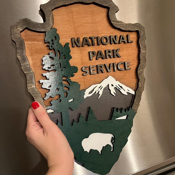 National Forest Service Welcome Sign ACRYLIC - NFS Inspired Family Name ...