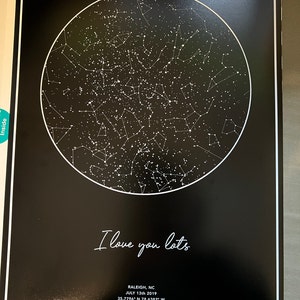 Custom Star Map Triple Star Our Story Our Children Map Night | Etsy