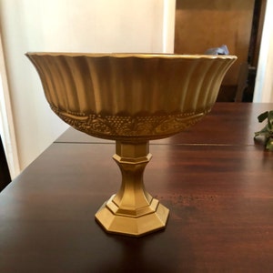 Gold Compote Vase - Etsy