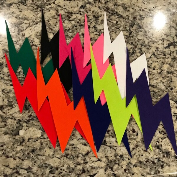 Sticky Back Felt DIY Lightning Bolts SET of 10 Great for Capes, Shirts ...