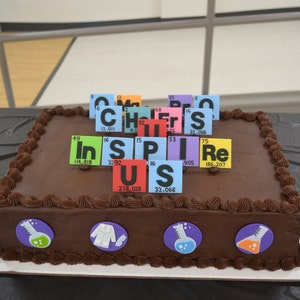 Science Themed Edible Custom Fondant Cupcake Toppers Chemistry ...