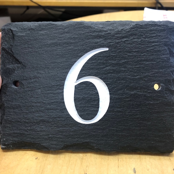 House Numbers Rustic Slate - Etsy