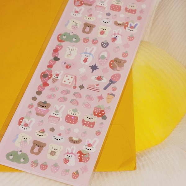 Kpop Polco Deco Stickers "mini Bears" - 1 PC | Kawaii Cute Kpop ...