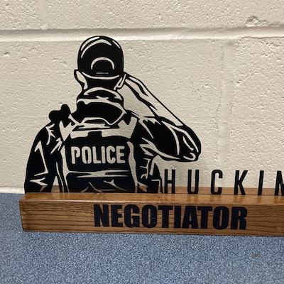 Custom Excavator Desk Name Plate Wedge, Personalized Nameplate Office ...