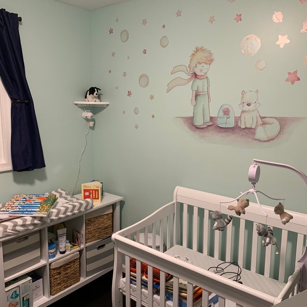 The Little Prince Wall Decal. Wall Sticker Little Prince. Nursery Wall ...