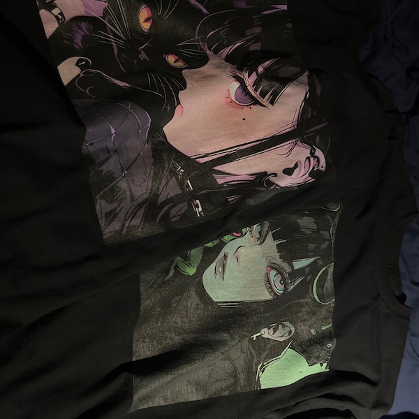 90s Anime Girl Frog Shirt | Pastel Goth Clothing | Grunge Aesthetic ...
