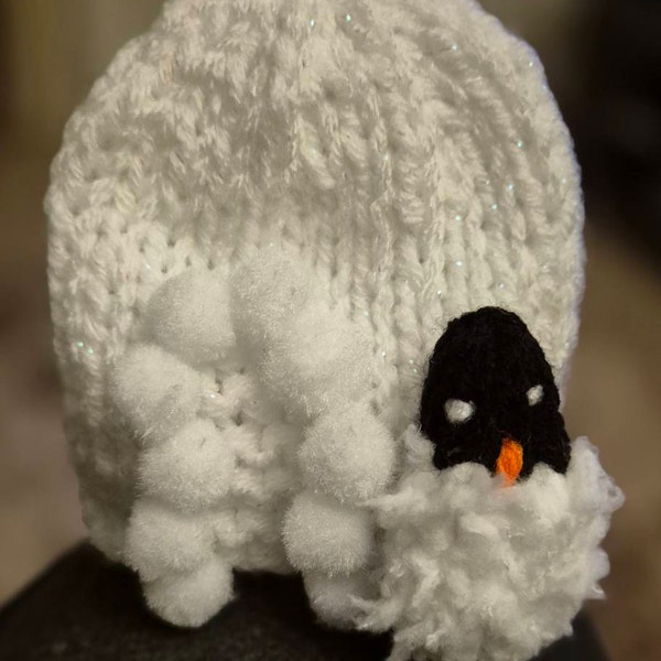 PDF KNITTING PATTERN Igloo & Penguin Chocolate Orange Cover, Christmas ...