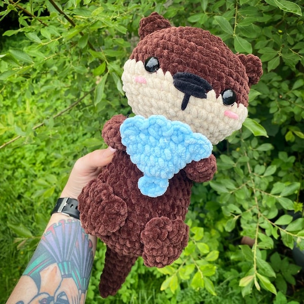 Amigurumi Otter Pattern, Plush Pattern, PDF Pattern, Stuffed Otter Toy ...