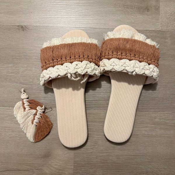 Handmade Macrame Women S Sandals Summer Shoes Gift for Her Colorful ...