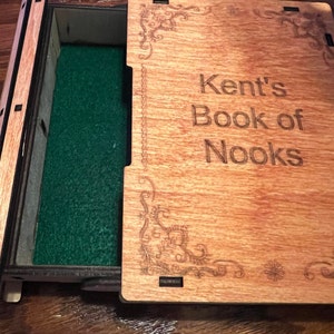 Slider Book Box Laser Cut Svg Files, Wood Gift Slider Book Box, Vector ...