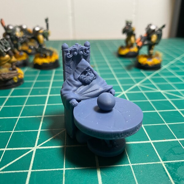 Wizard Pondering Orb Meme D&D Resin 28mm 32mm 54mm Mini Dungeons and ...