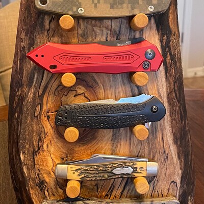 Knife Display Rustic,unique Knife Display, Wood Knife Display, Rustic ...