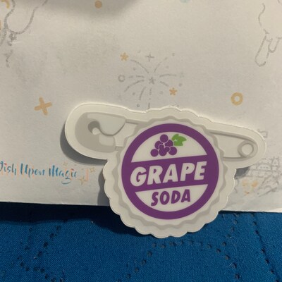 Grape Soda Pin Hidden Mickey Transparent Laptop Sticker/ Pixar Disney ...