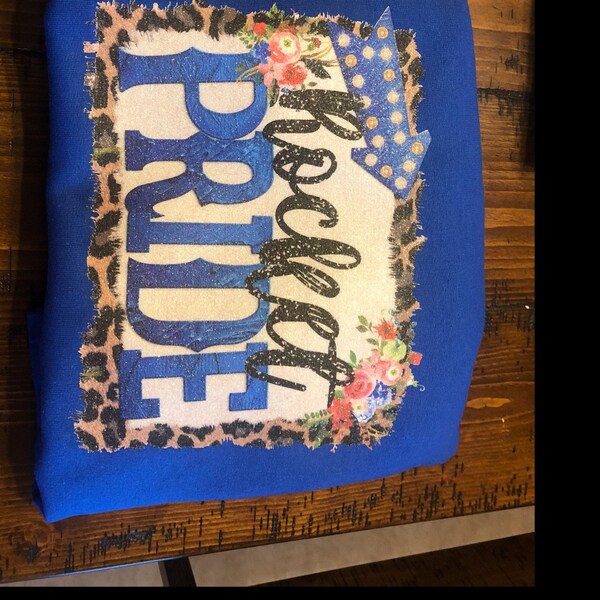 School Pride Royal Blue Frame, Instant Download, Sublimation Graphics ...