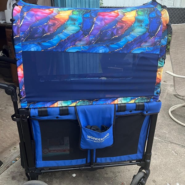 UPF50+ Custom Mesh-sided Full Canopy - Wonderfold, Rainbow Baby, Joymor ...