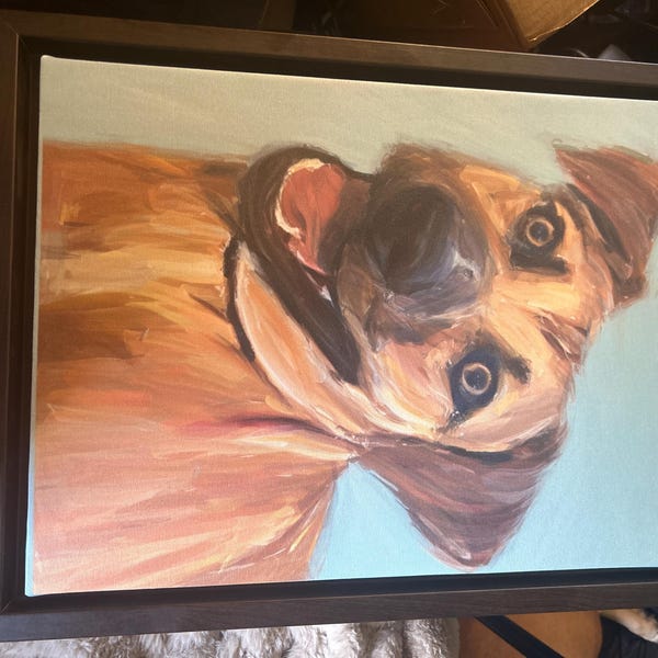 Custom Pet Portrait| Mix of Oil Painting & Watercolor Style | Digital ...