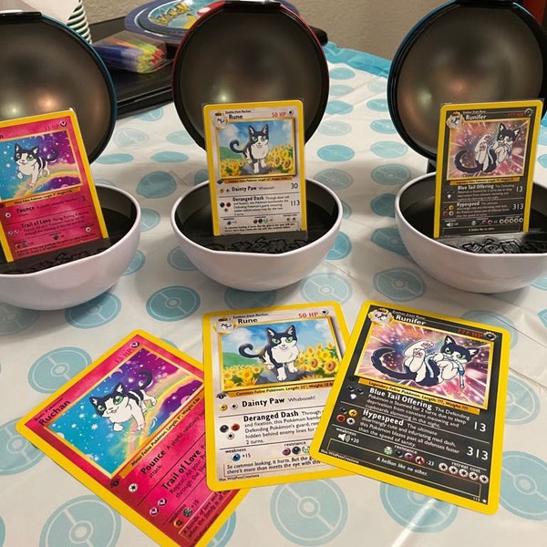 Evolution Set - 2 or 3 Pet Pokemon Cards - Etsy