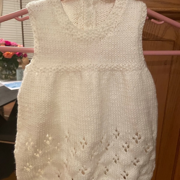 P142 Children's Picot Edged Dress Knitting Pattern to Fit From Birth to ...