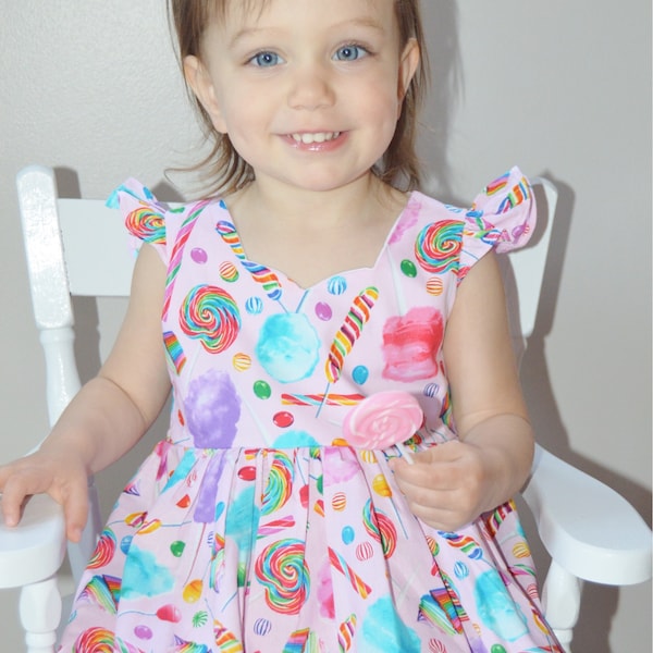 Two Sweet Birthday Dress, Candy Dress for Girls, Candy Dress Gift ...