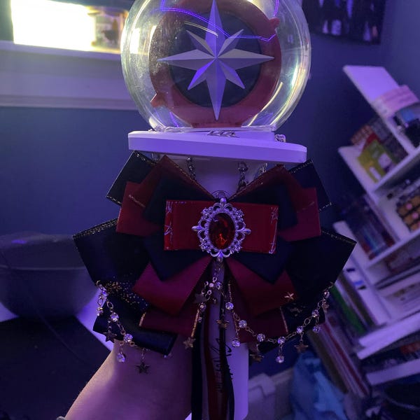 Light Stick Ribbon Bow, Handmade Ribbon Bow, Light Stick Accessory, Bow ...