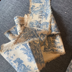 Vintage French Blue Toile Handmade Ribbon - Etsy