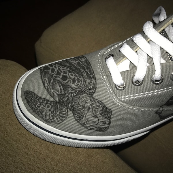 Nautical Beach Sea Turtle Shoes - Etsy
