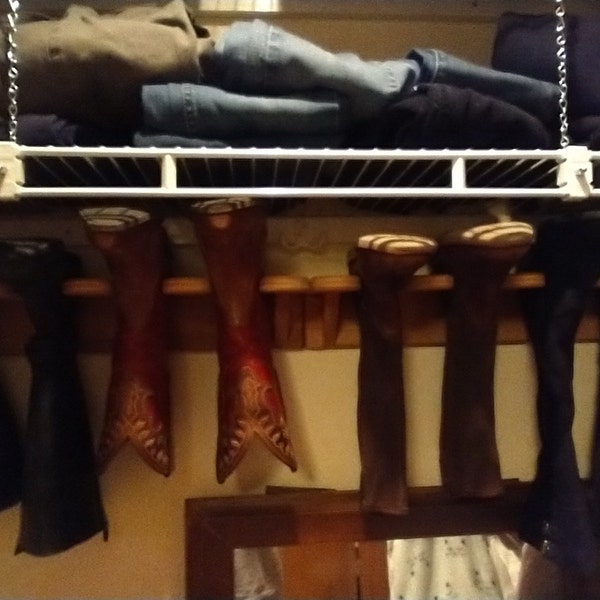Wooden Wader Rack, Boot Rack, Wall Mount - Etsy