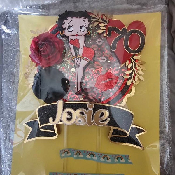 Betty Boop Cake Topper With Light - Etsy