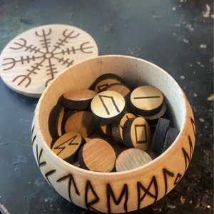 Runecaller Norse Rune Wand Volva Staff Distaff Asatru Altar | Etsy