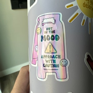 Not in the Mood Throwback Waterproof Sticker Decal/millennial 90s ...