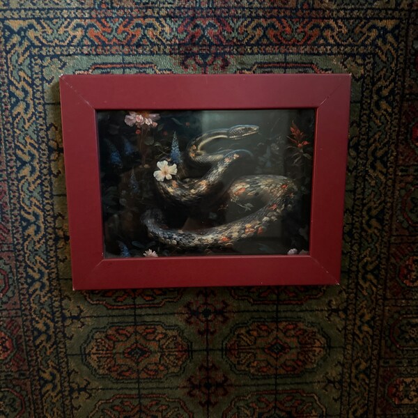 Red Fox in Meadow Rustic Dark Cottagecore Farmhouse Decor Academia ...