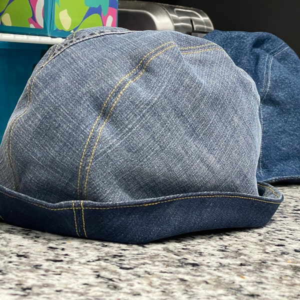 Pale Blue/green Slouchy Top Hat, Appliqué Detailing, Unique Top Hat ...