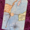 Adjustable Book Cover, World Map Book Sleeve, Book Pouch, Paperback ...