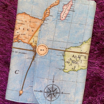Adjustable Book Cover, World Map Book Sleeve, Book Pouch, Paperback ...