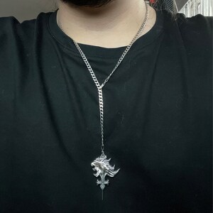 Final Fantasy VIII Large Squall Leonhart Griever Necklace Sterling ...