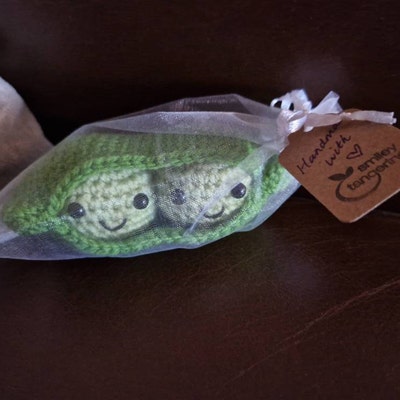 Handmade Crochet Pea in a Pod Positive Pea Hap-pea Birthday Gift - Etsy UK